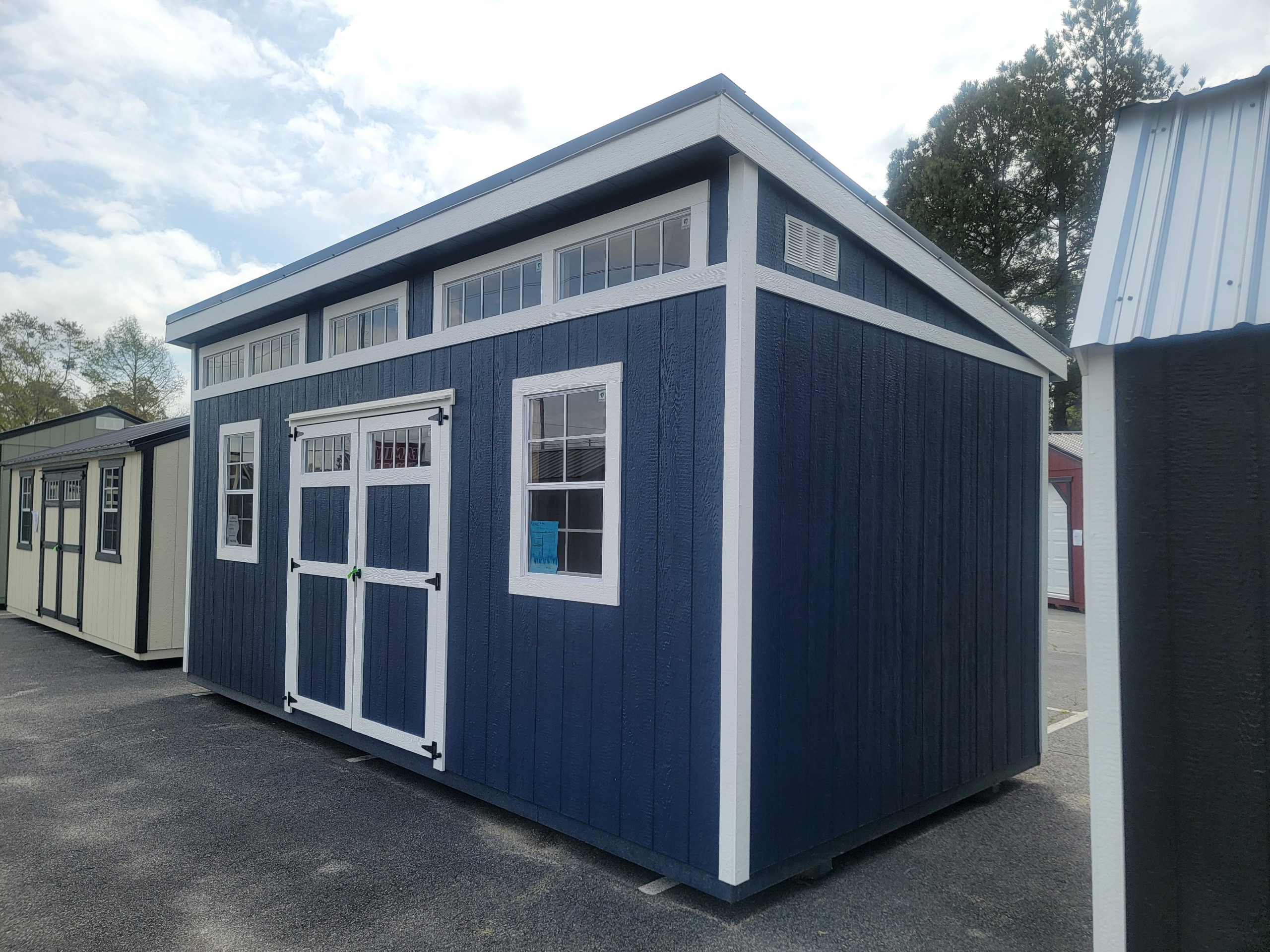 10×20 Modern Shed High Wall Storage Shed for sale in Augusta, GA – SN 052858 – Pine View Buildings